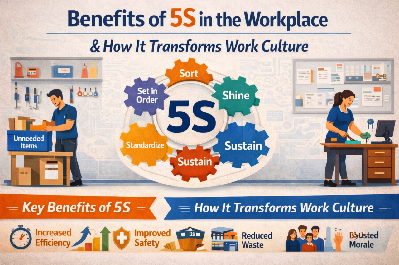 5S is a workplace organization method using five Japanese words ...